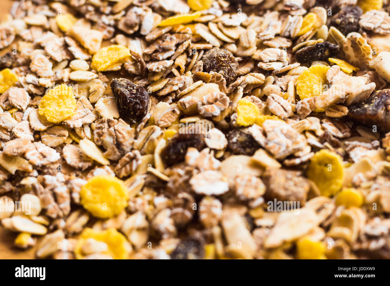 muesli close up full frame use to background Stock Photo - Alamy