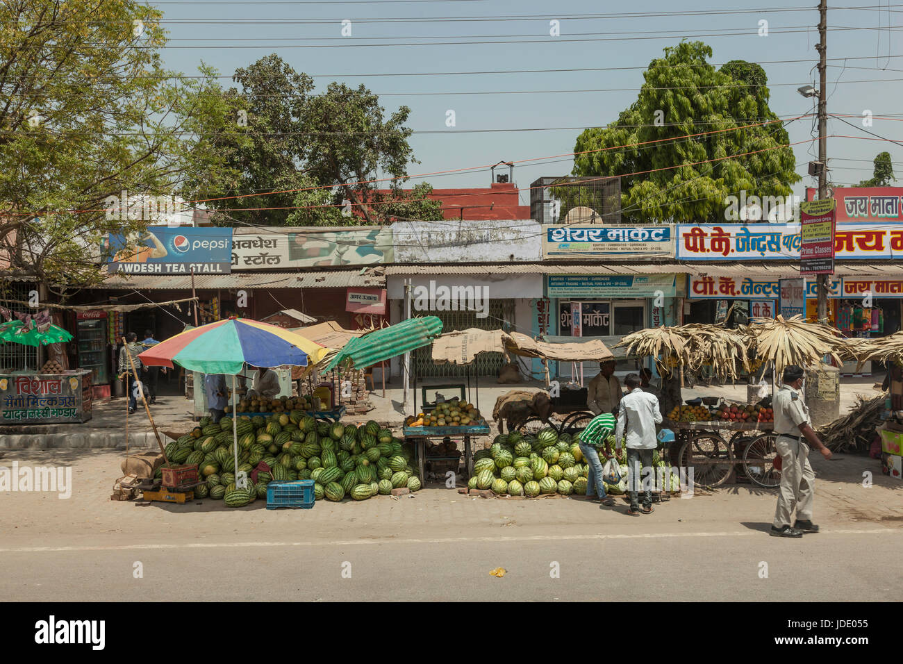 India Street scene,India,Asia,General Street Scene in India showing ...