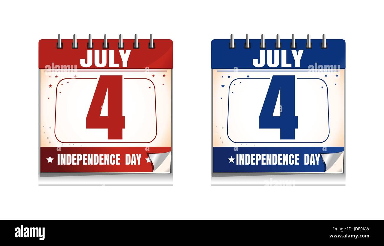 July calendar Cut Out Stock Images & Pictures - Alamy