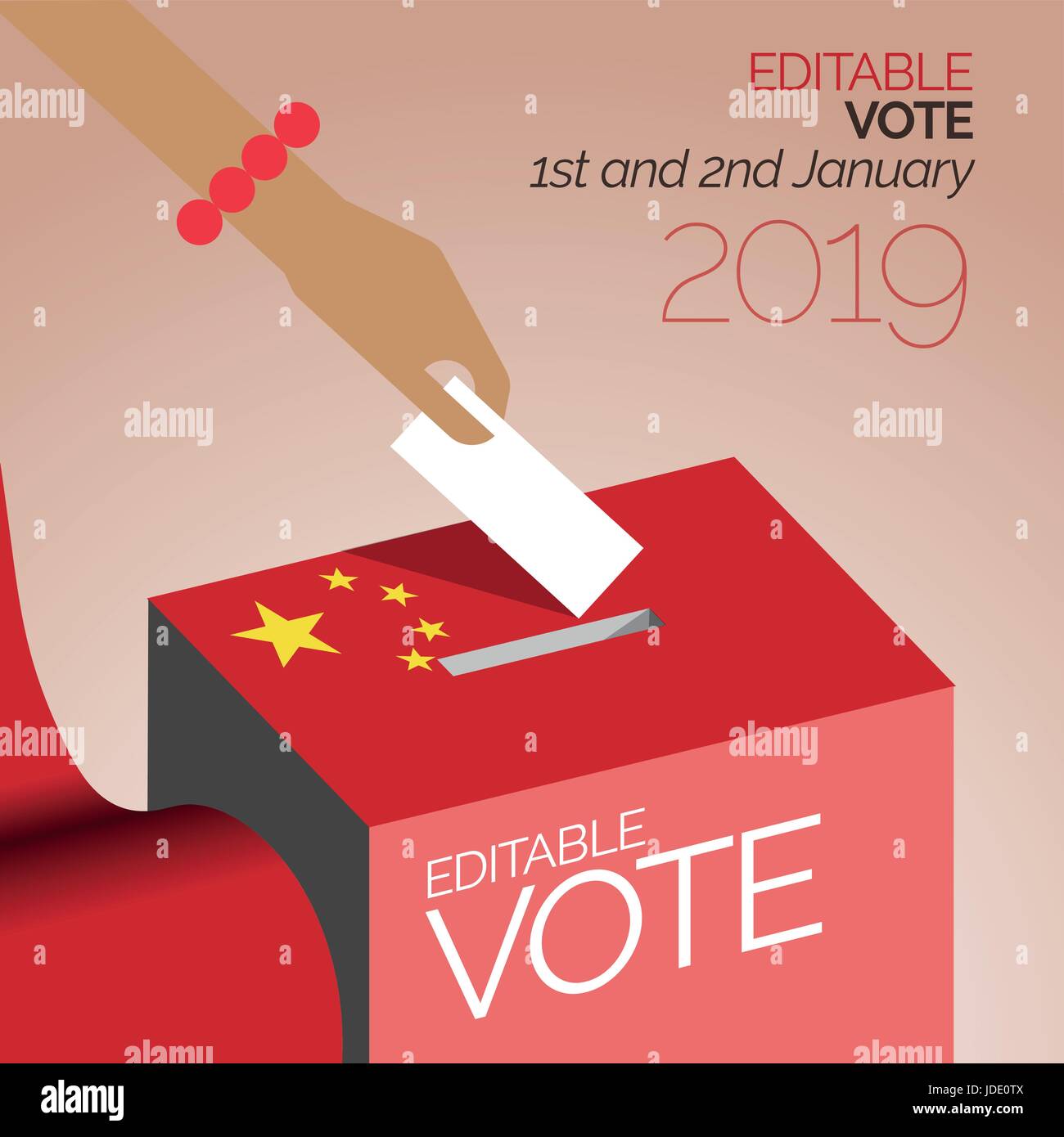Election Voting Box in China Stock Vector Image & Art - Alamy