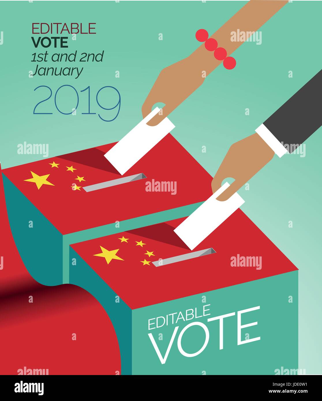 Election Voting Box in China Stock Vector Image & Art - Alamy
