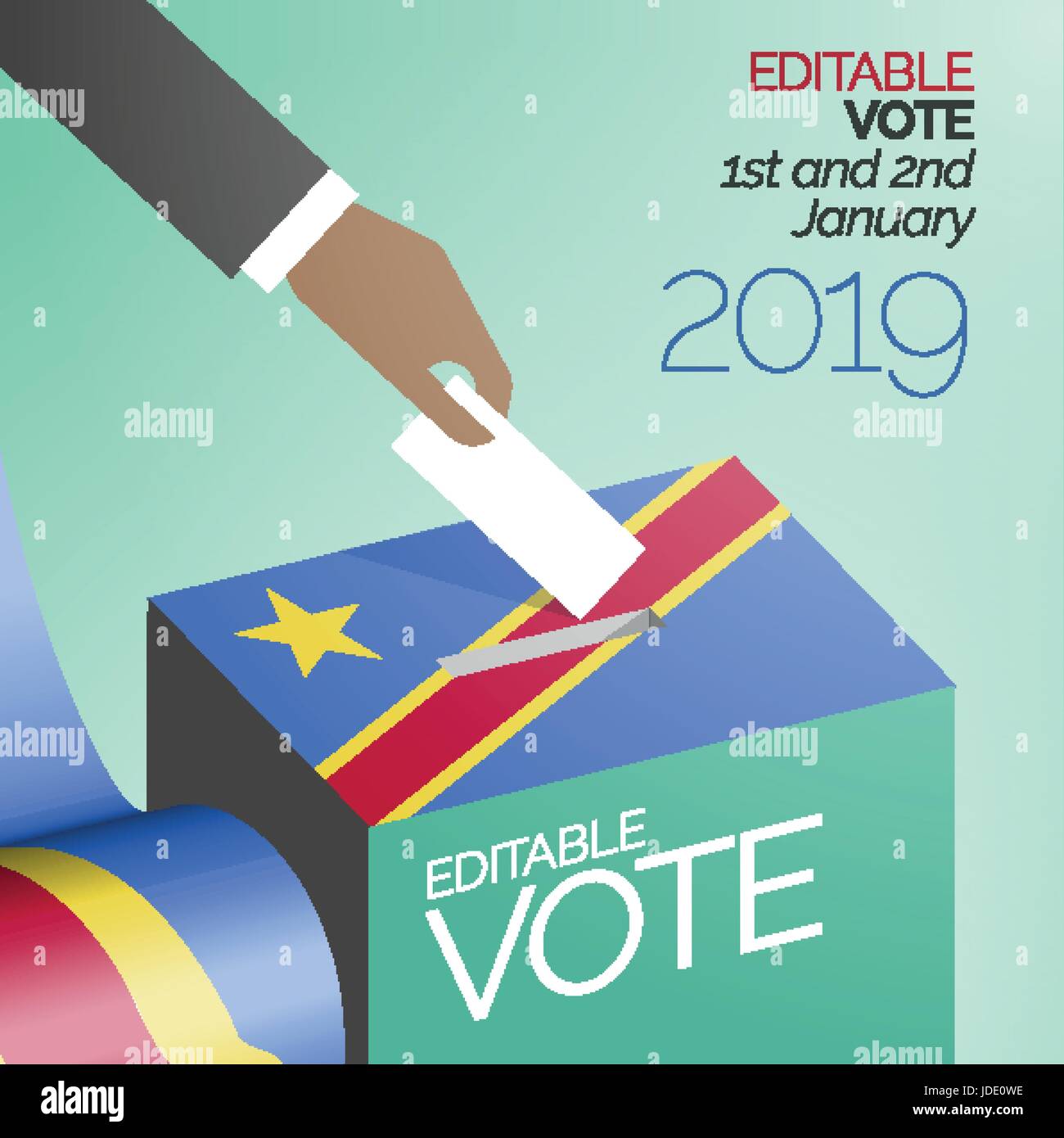 Election Voting Box in Congo Stock Vector Image & Art - Alamy