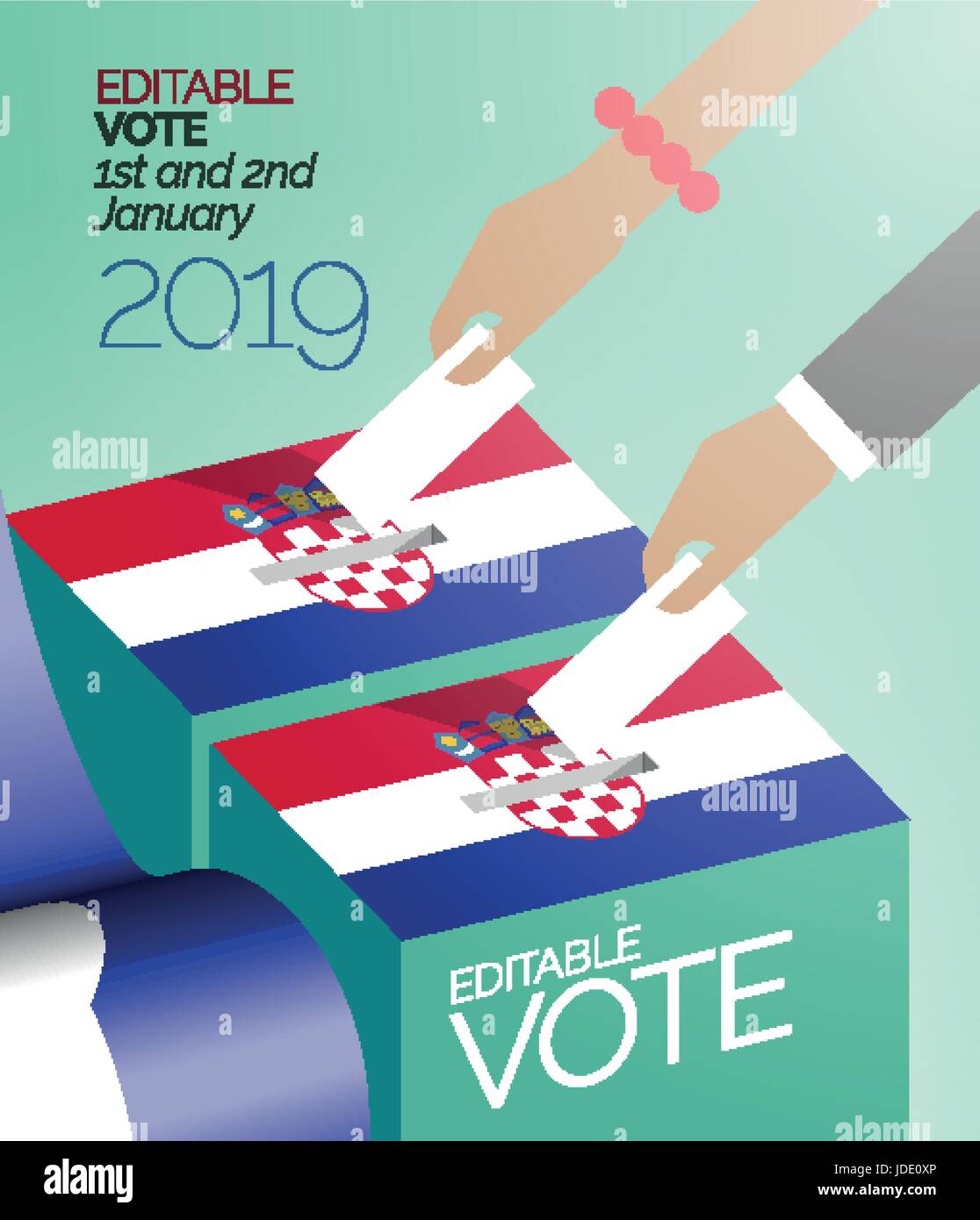 Election Voting Box in Stock Vector Image & Art - Alamy