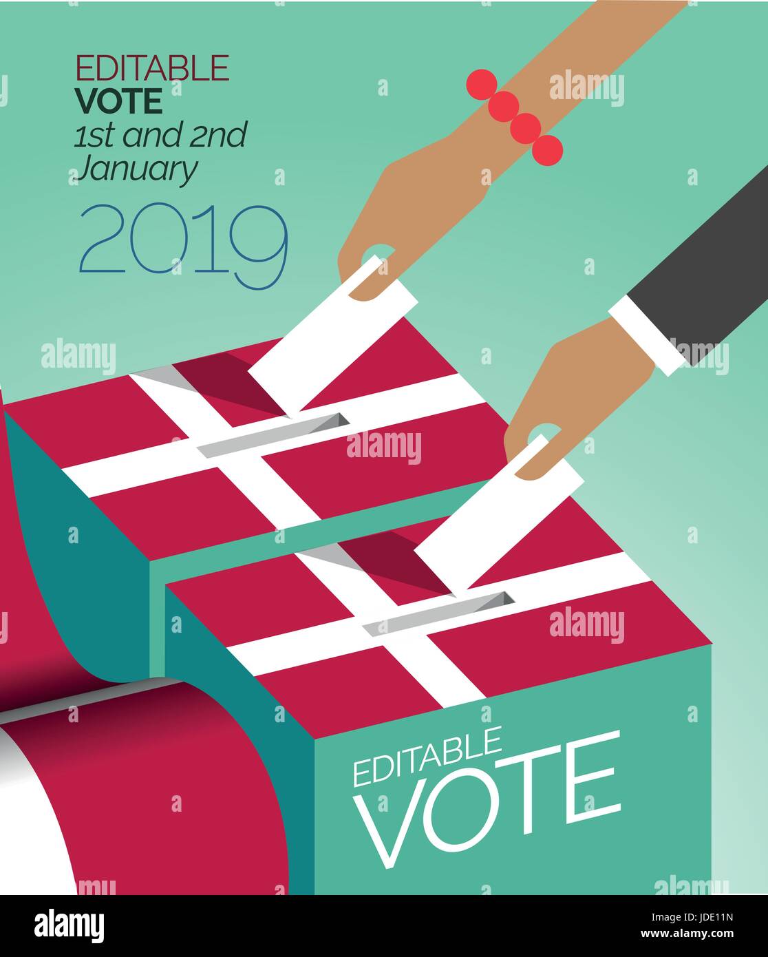 Election Voting Box in Denmark Stock Vector Image & Art - Alamy