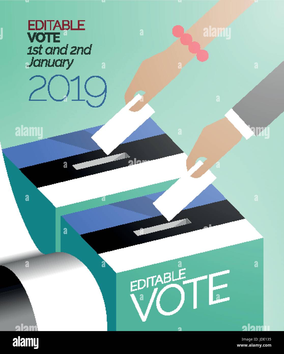 Election Voting Box in Estonia Stock Vector Image & Art - Alamy