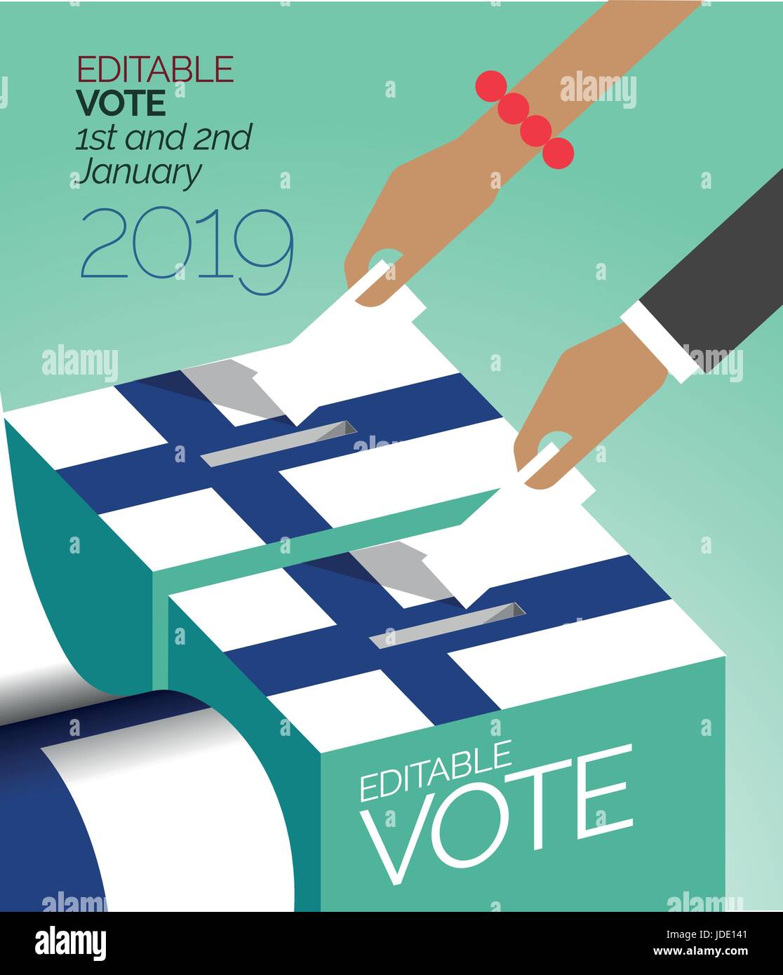 Election Voting Box in Finland Stock Vector Image & Art - Alamy
