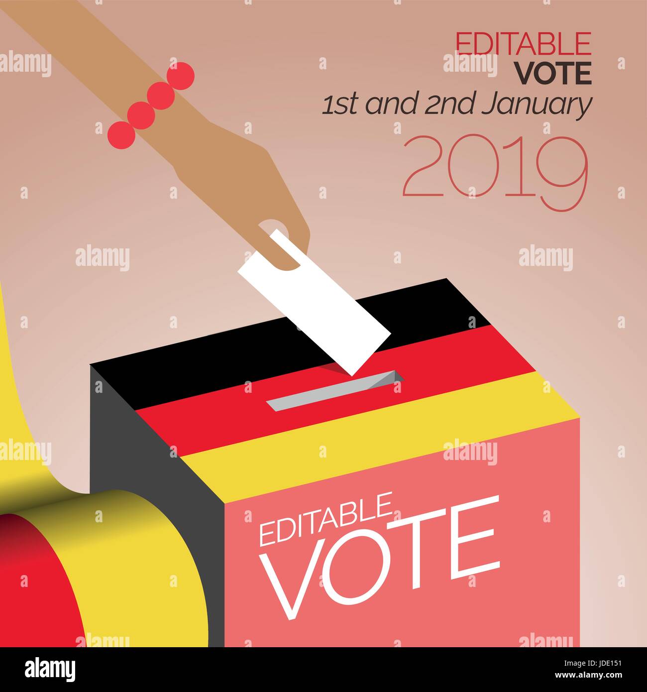 Election Voting Box in Germany Stock Vector Image & Art - Alamy