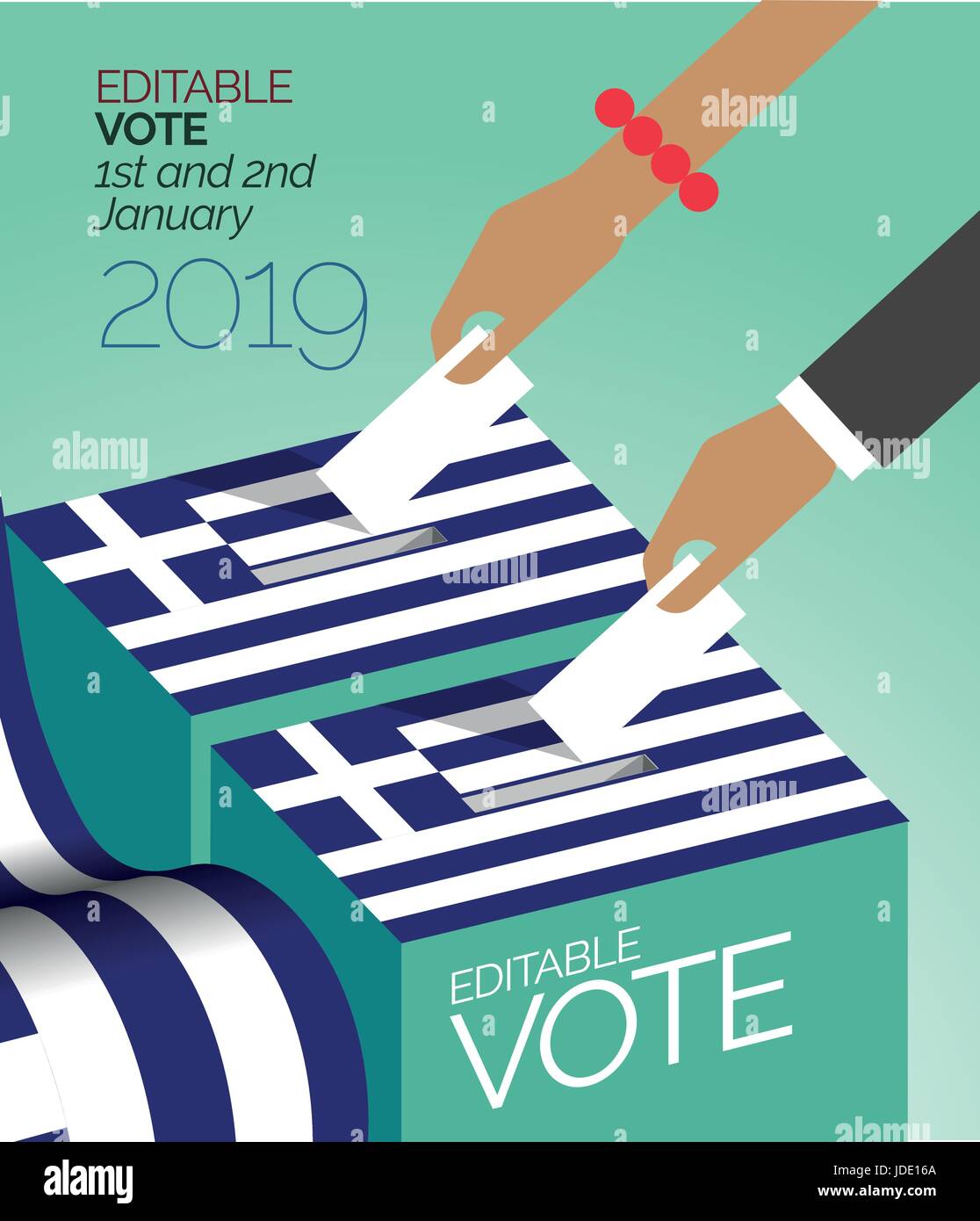 Election Voting Box in Greece Stock Vector Image & Art - Alamy