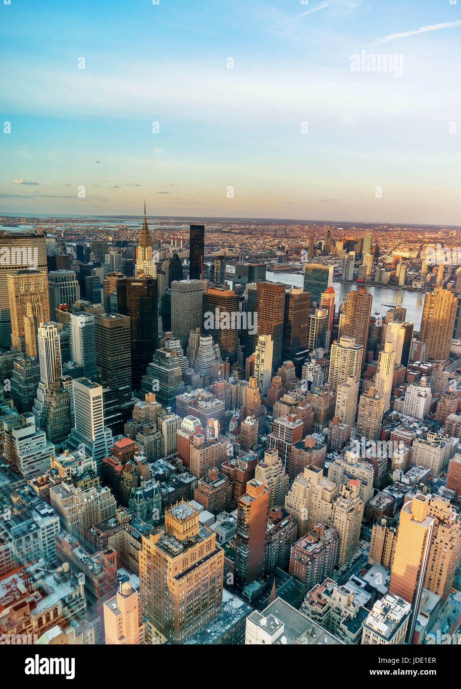 Manhattan skyline from above, New York City Stock Photo - Alamy