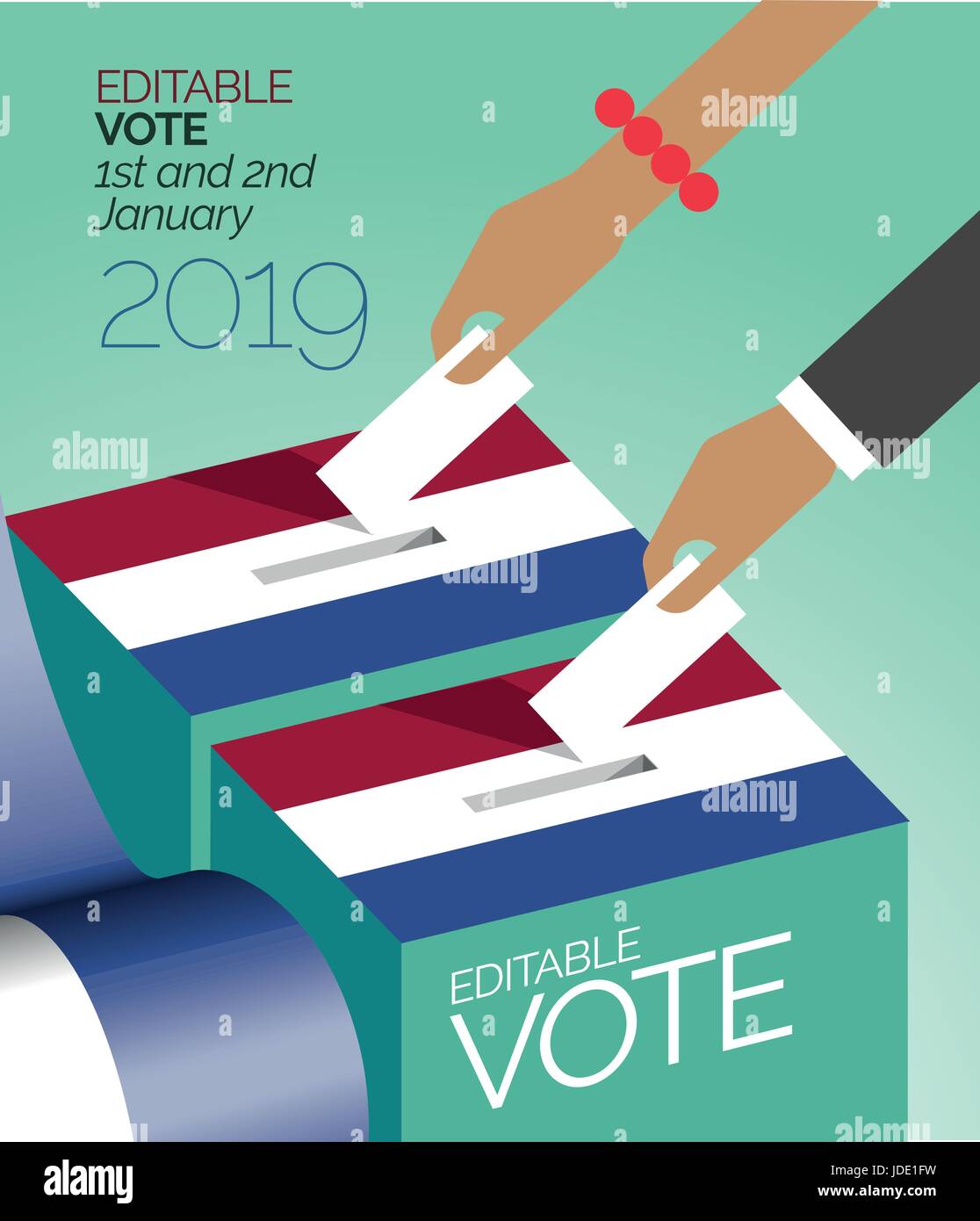 Election voting box in Netherlans Stock Vector Image & Art - Alamy