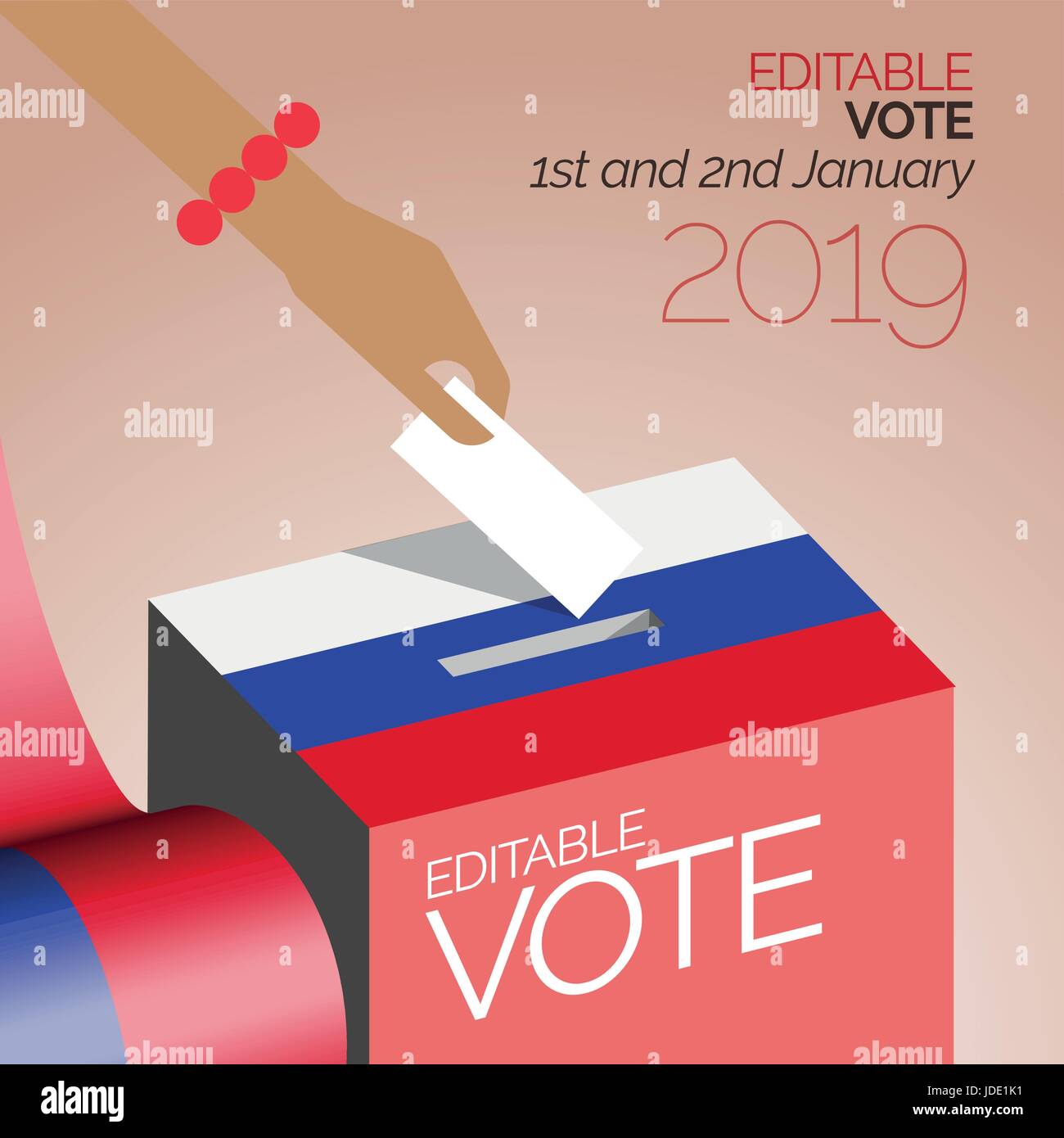 Russia flag putin illustration Stock Vector Images - Alamy