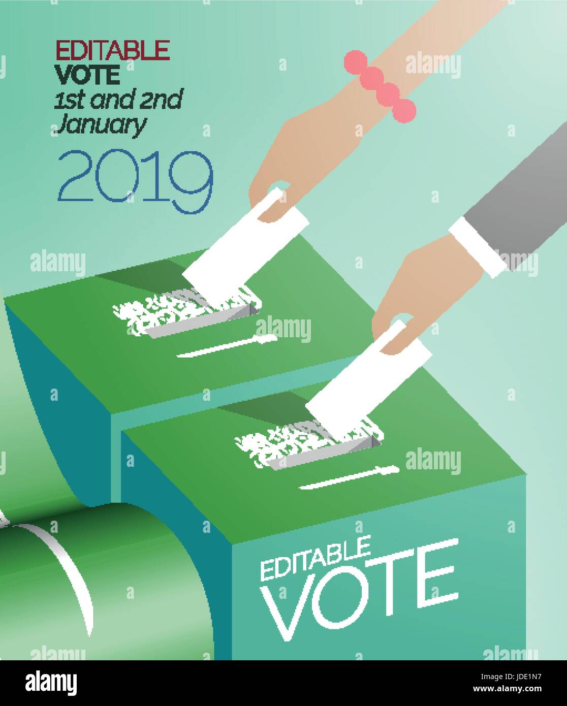 Election Voting Box in Saudi Arabia Stock Vector Image & Art - Alamy