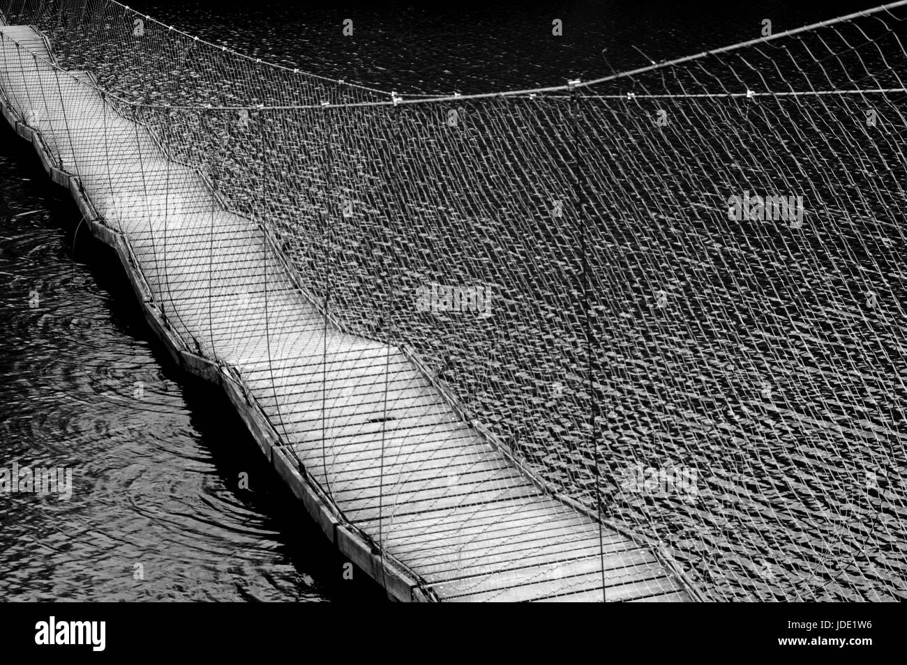 Footbridge, Bridge, Pathway, Wooden construction Stock Photo - Alamy