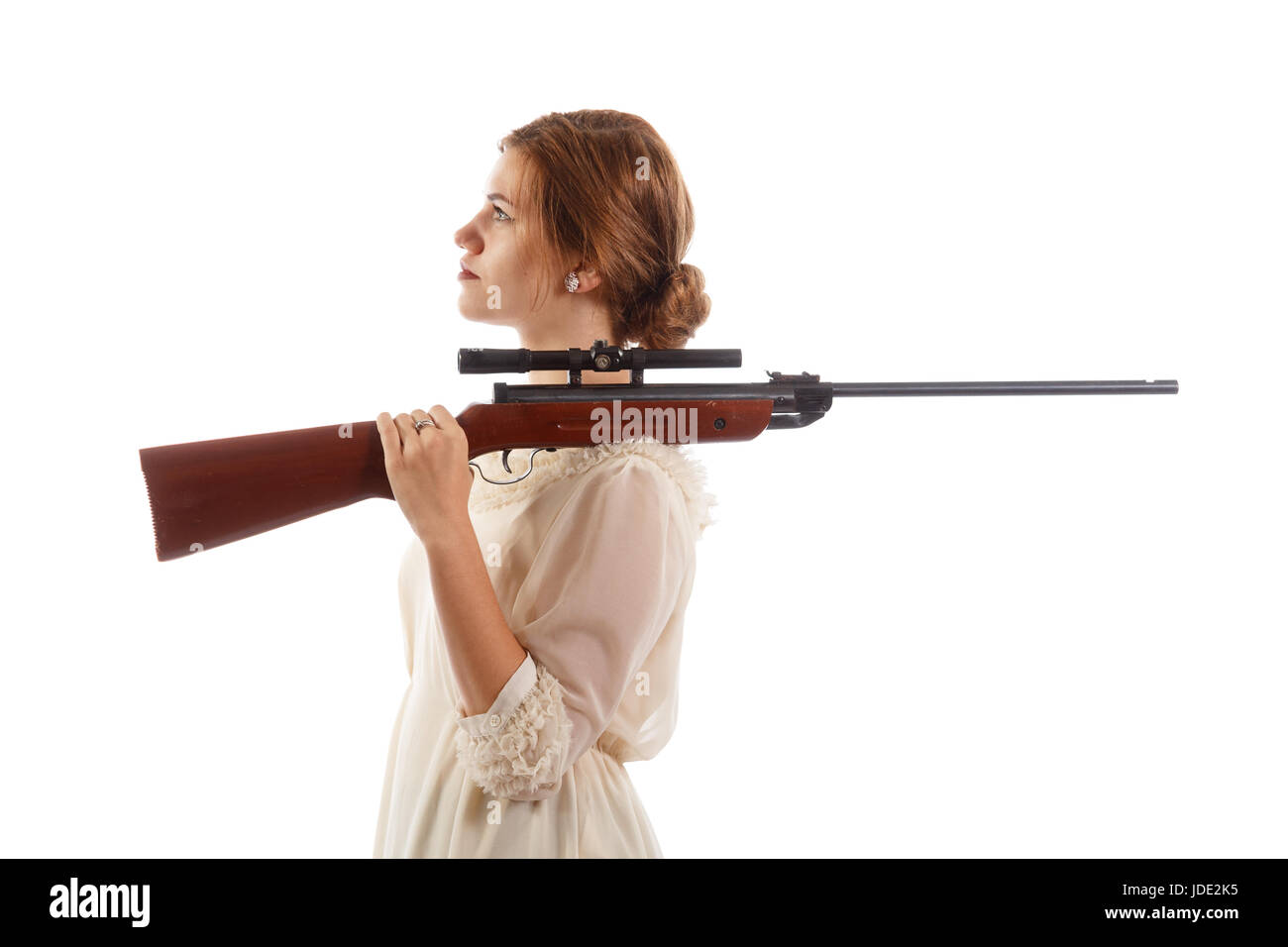Holding a sniper rifle hi-res stock photography and images - Alamy