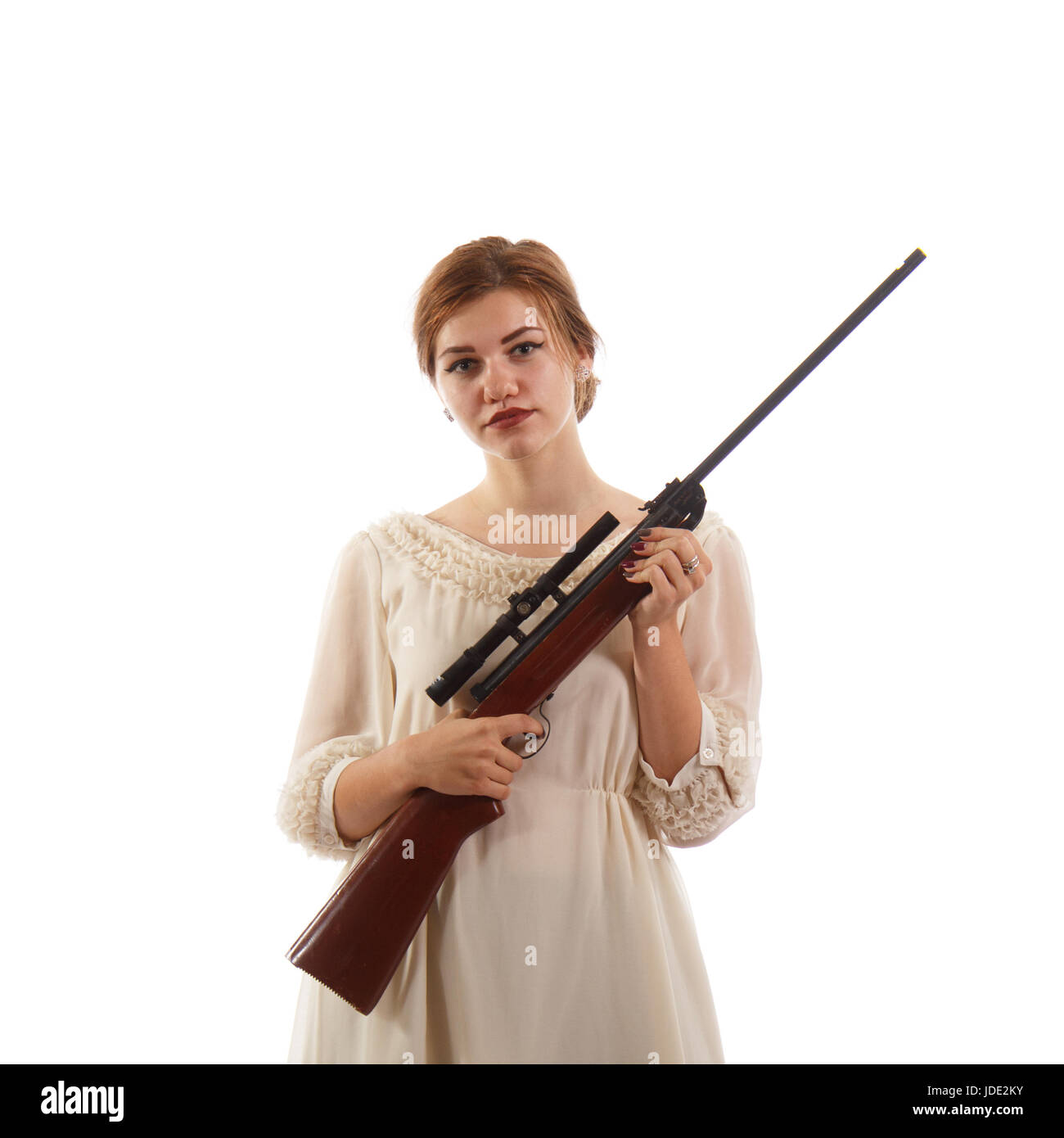 Holding a sniper rifle hi-res stock photography and images - Alamy