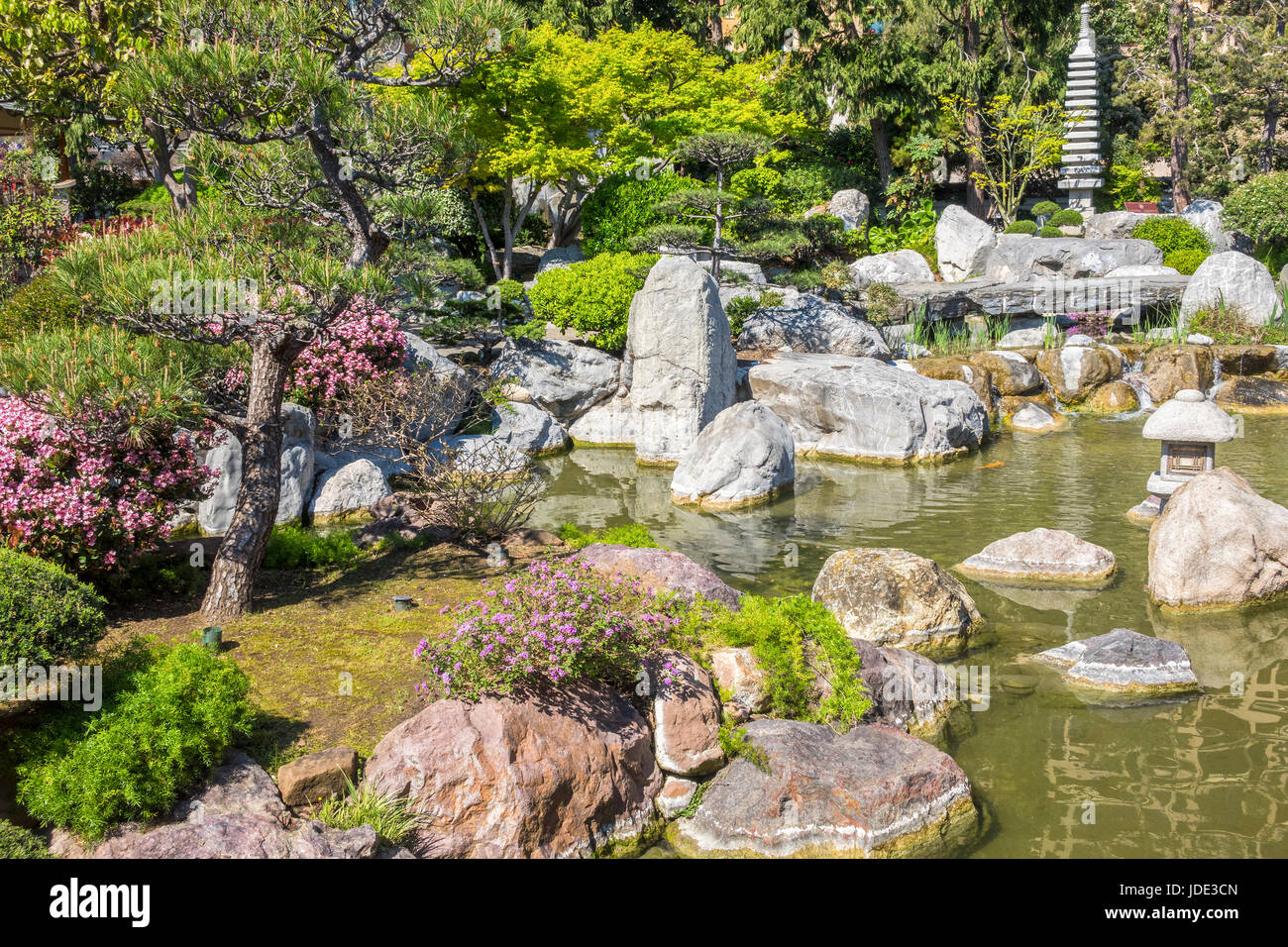 Japanese Garden Monte Carlo Monaco Stock Photo - Alamy