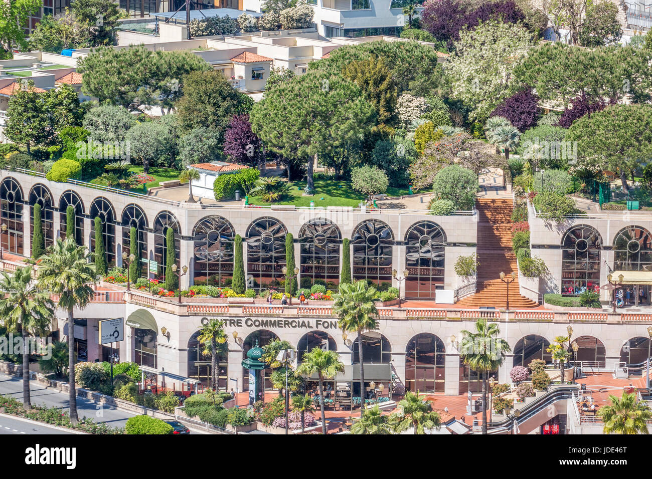 Roof Gardens In The City Monte Carlo Monaco Stock Photo - Alamy