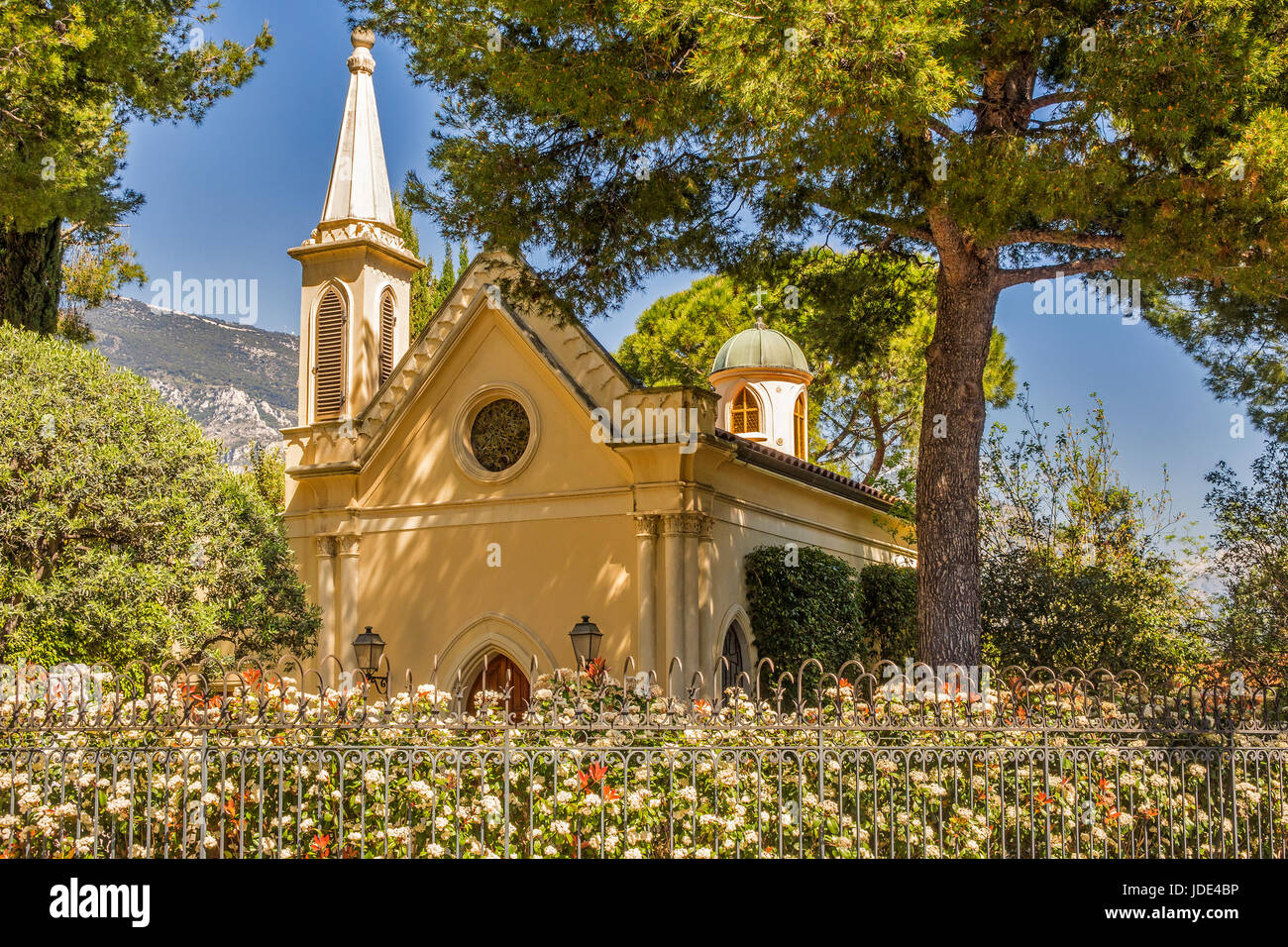 A Church Facade At Monte Carlo Monaco Stock Photo - Alamy
