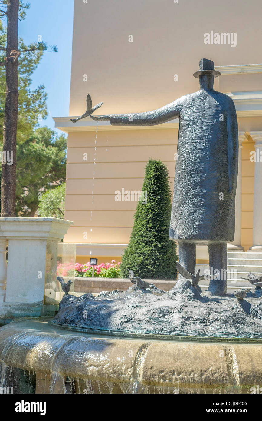 The Bird Fountain, Statue, Monte Carlo, Monaco Stock Photo - Alamy