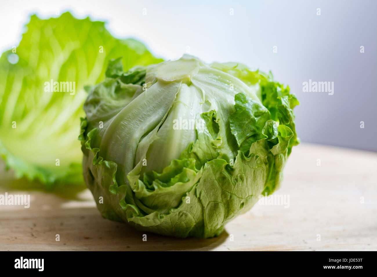 Iceberg lettuce, green vegetable from local market Stock Photo - Alamy
