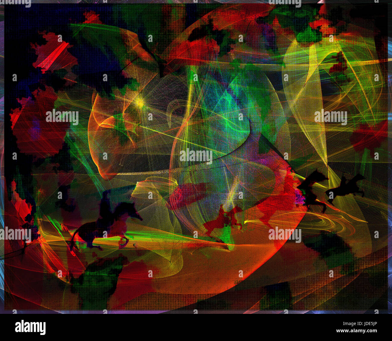 DIGITAL ART: The Hunt Stock Photo - Alamy