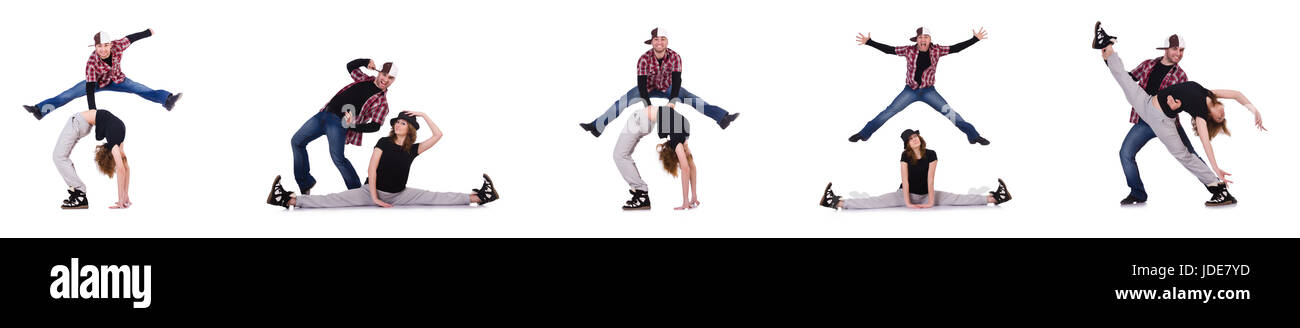 Pair of dancers dancing modern dances Stock Photo - Alamy