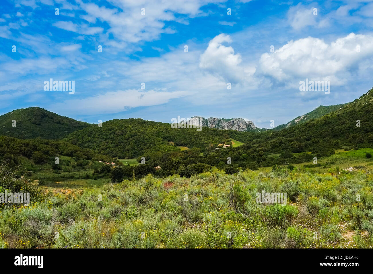 Mountain landscape around Iglesias in Sardinia, Italy Stock Photo - Alamy