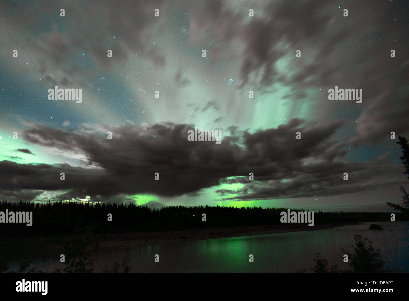 The Northern Lights appear in remote country also called the Aurora ...