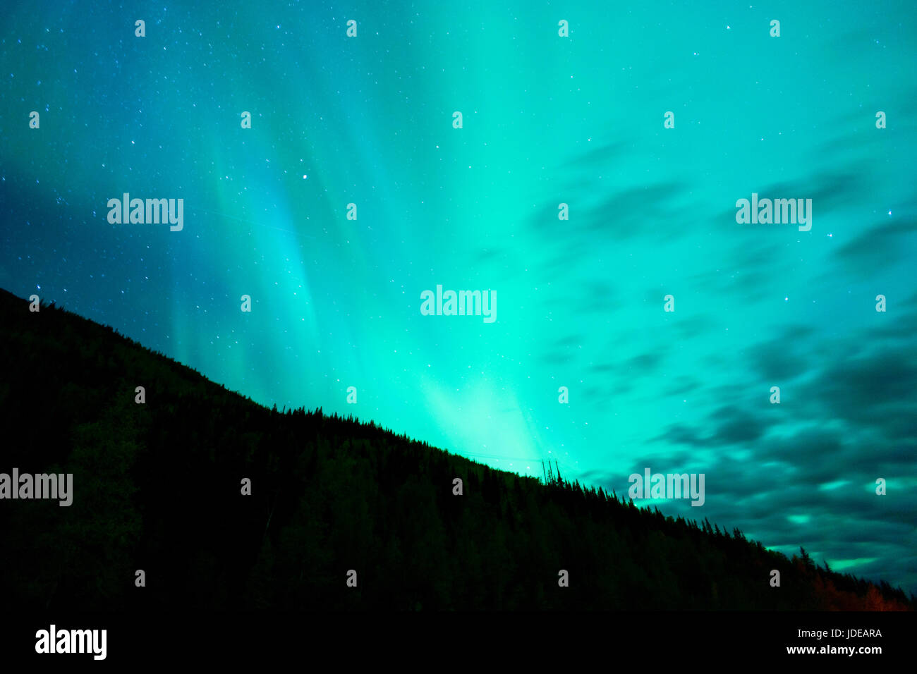 The Northern Lights appear in remote country also called the Aurora ...