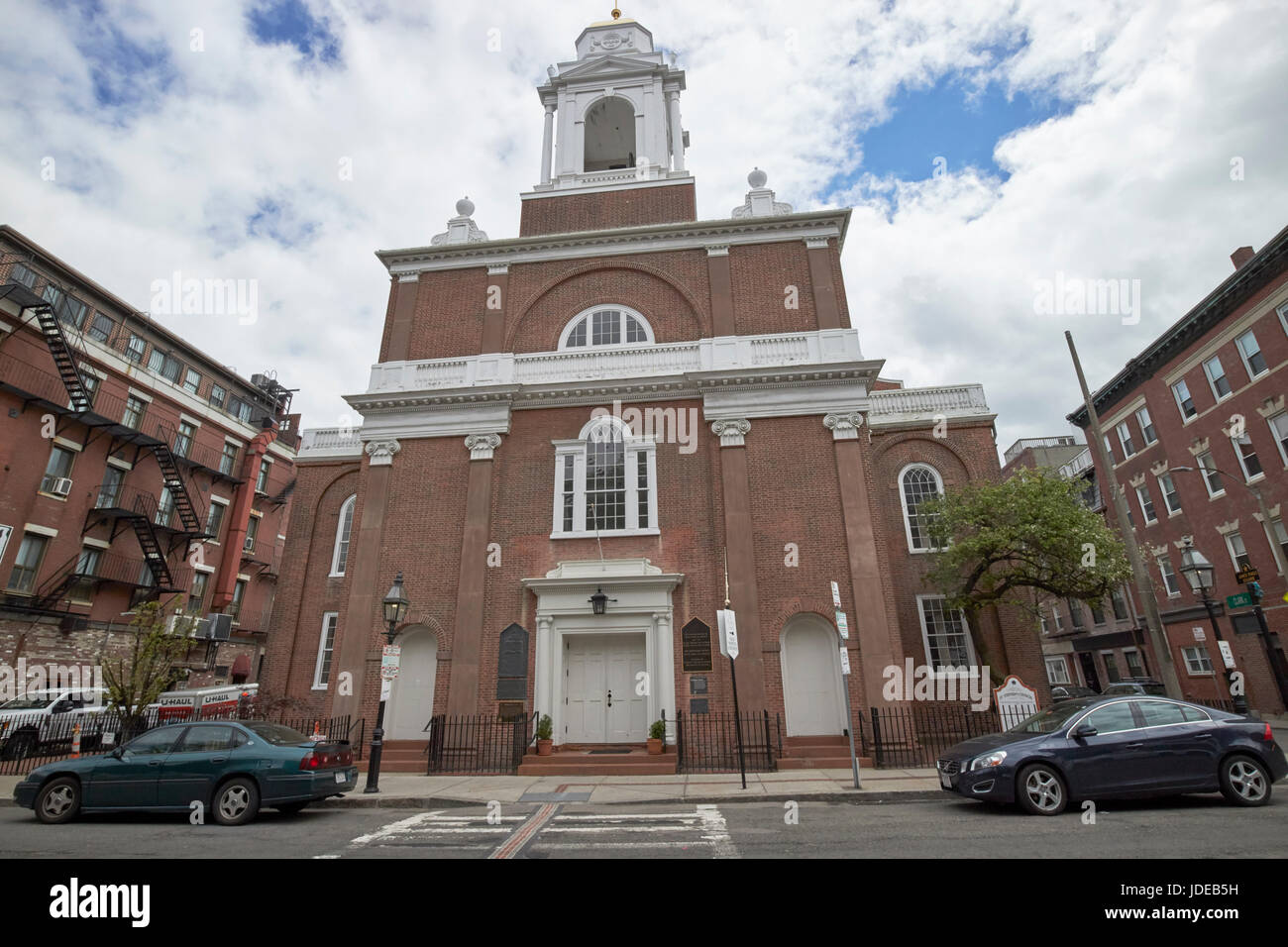 St stephens church formerly new north church Boston USA Stock Photo - Alamy