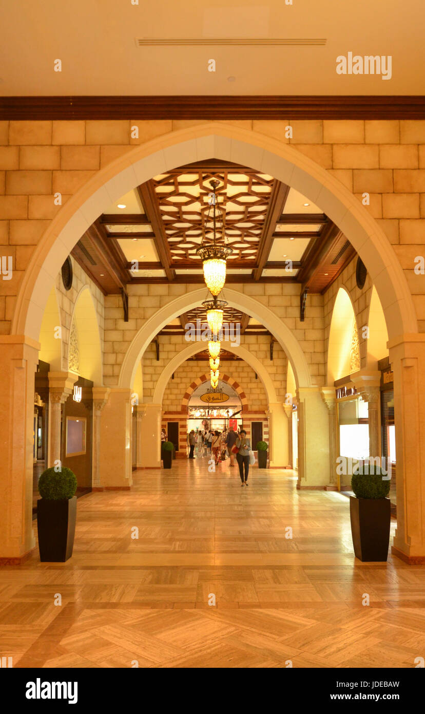 Dubai Mall Interiors, Dubai Downtown, United Arab Emirates Stock Photo ...