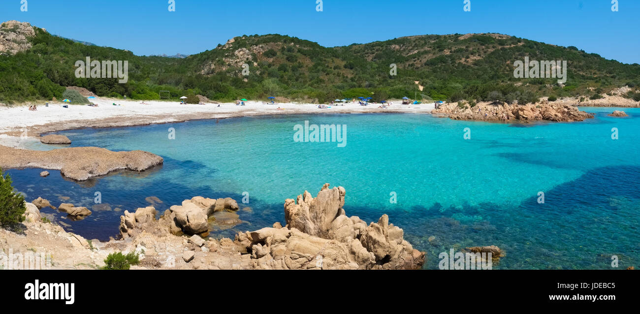 Playa del Principe beach on Emerald coast in North of Sardinia, Italy ...