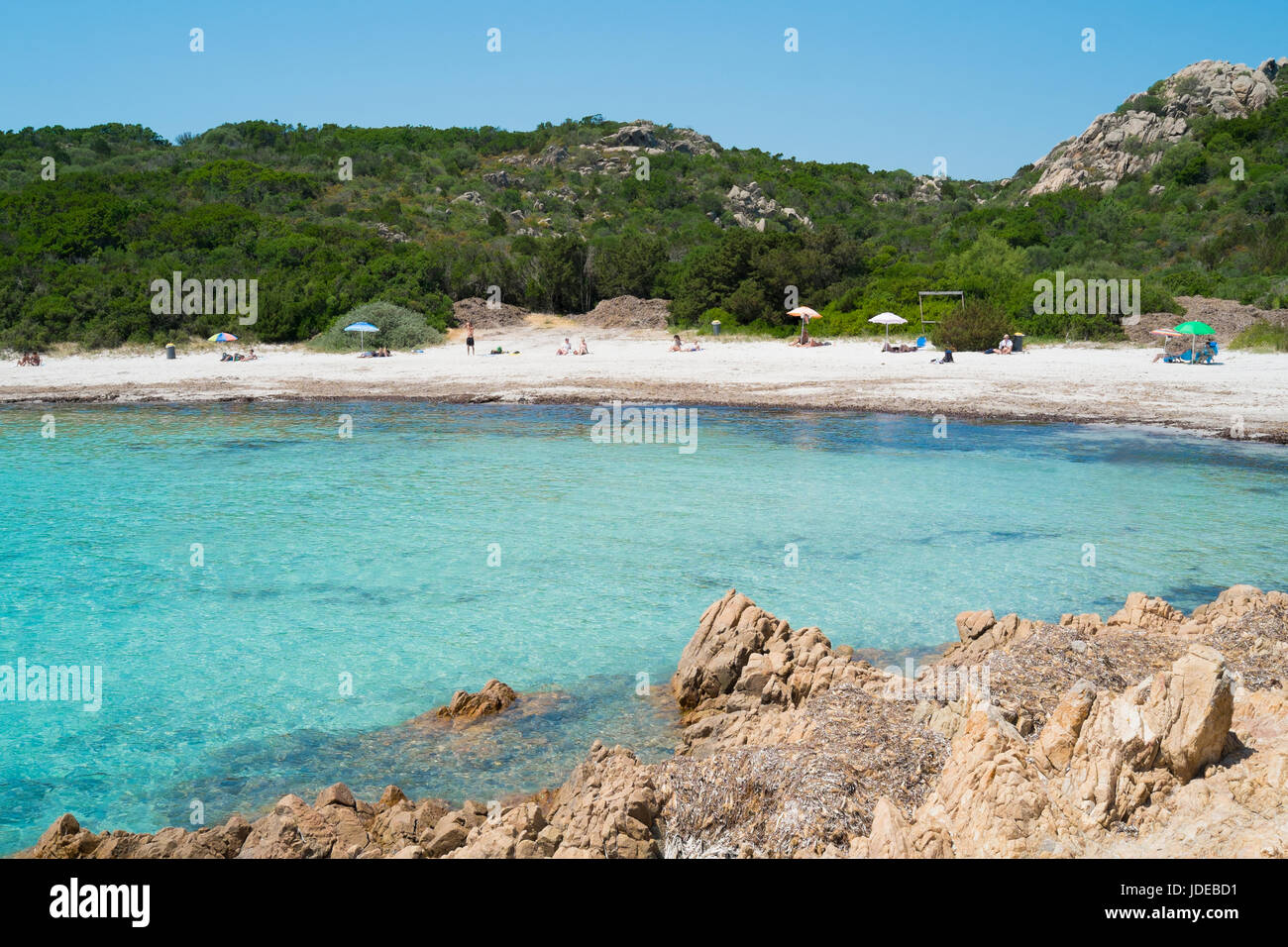 Playa del Principe beach on Emerald coast in North of Sardinia, Italy ...