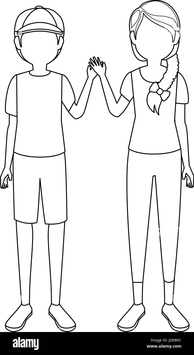 brother sister children Stock Vector Image & Art - Alamy