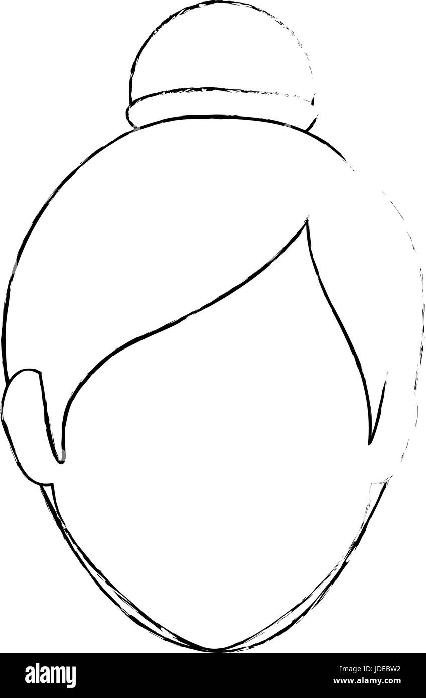 woman faceless head Stock Vector Image & Art - Alamy