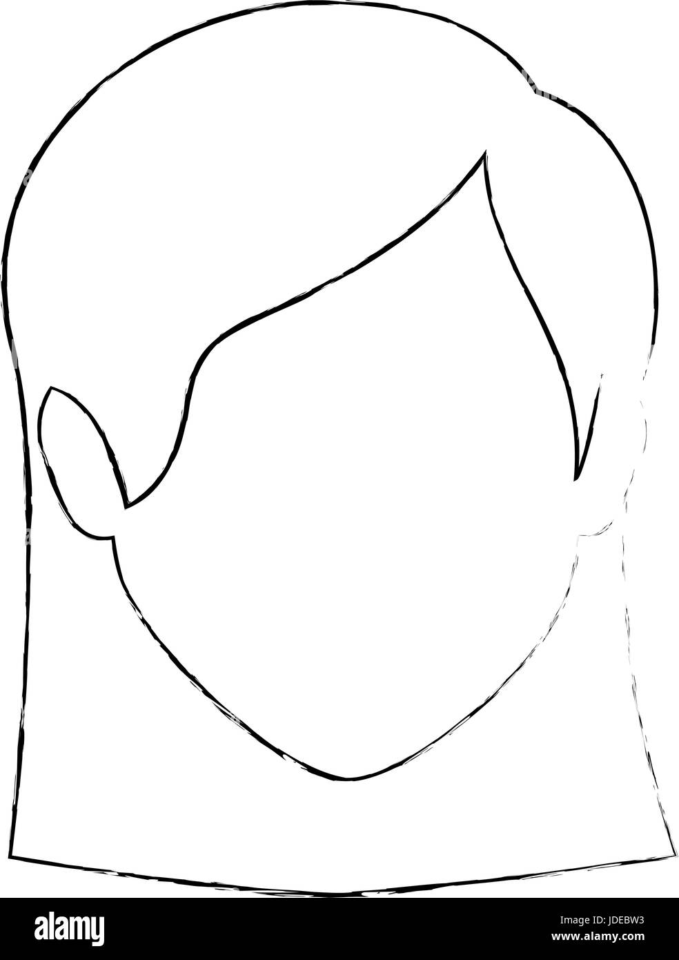 woman faceless head Stock Vector Image & Art - Alamy