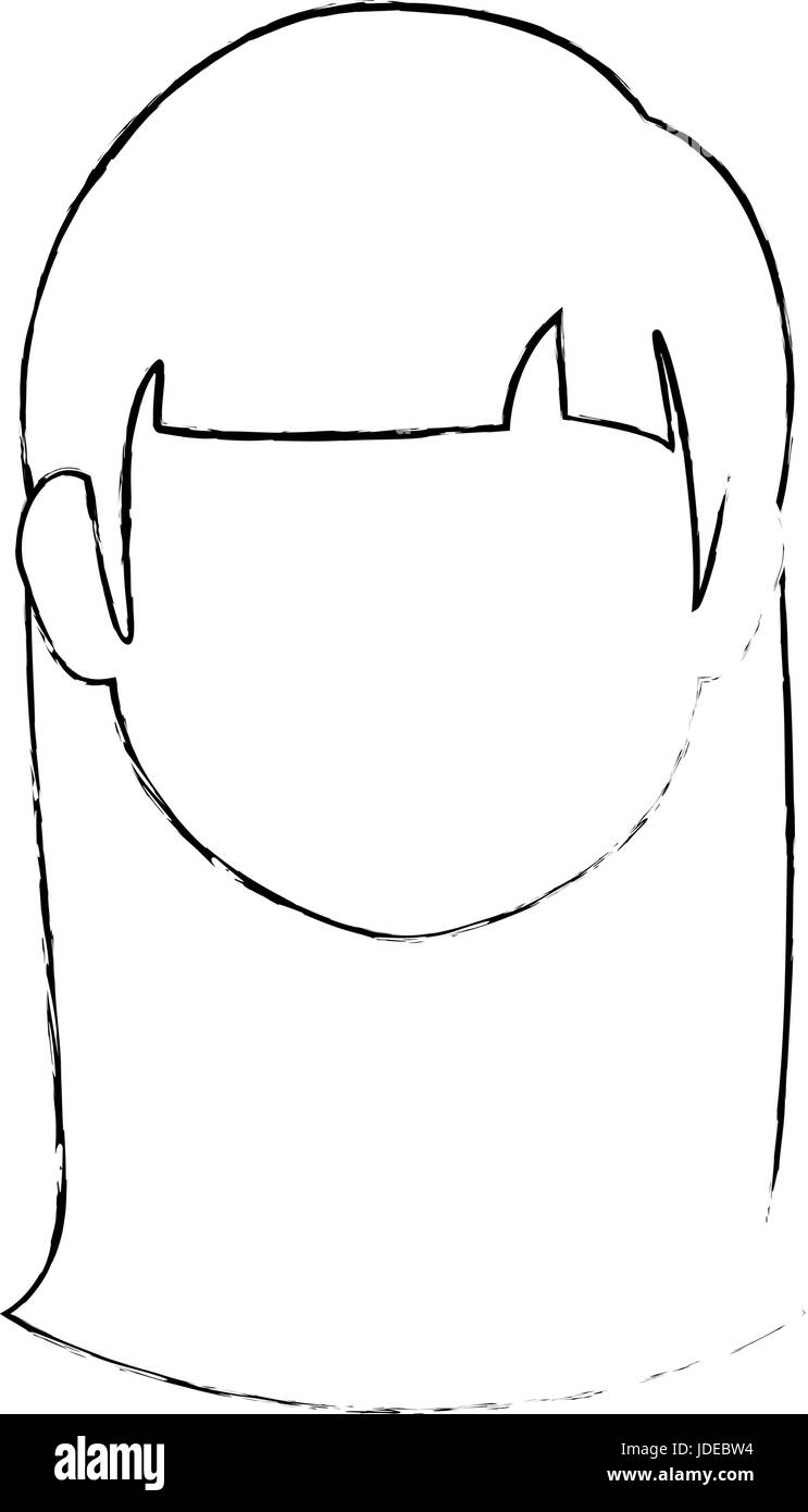 woman faceless head Stock Vector Image & Art - Alamy