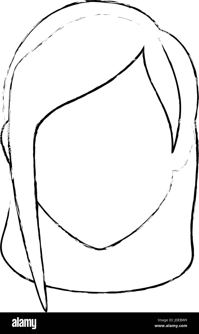 woman faceless head Stock Vector Image & Art - Alamy