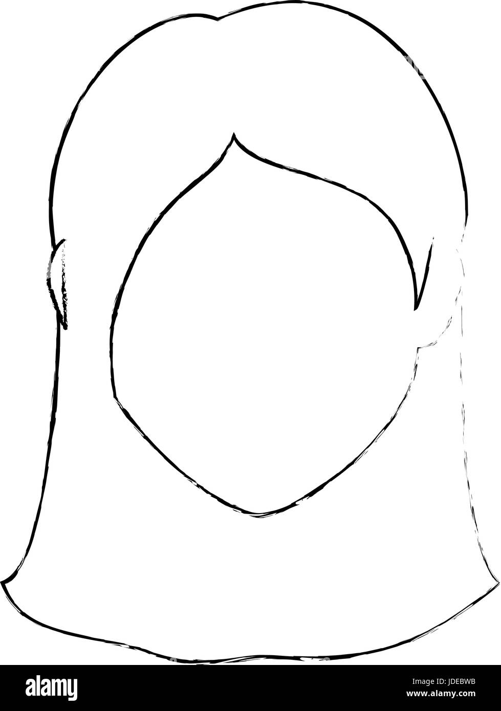 woman faceless head Stock Vector Image & Art - Alamy