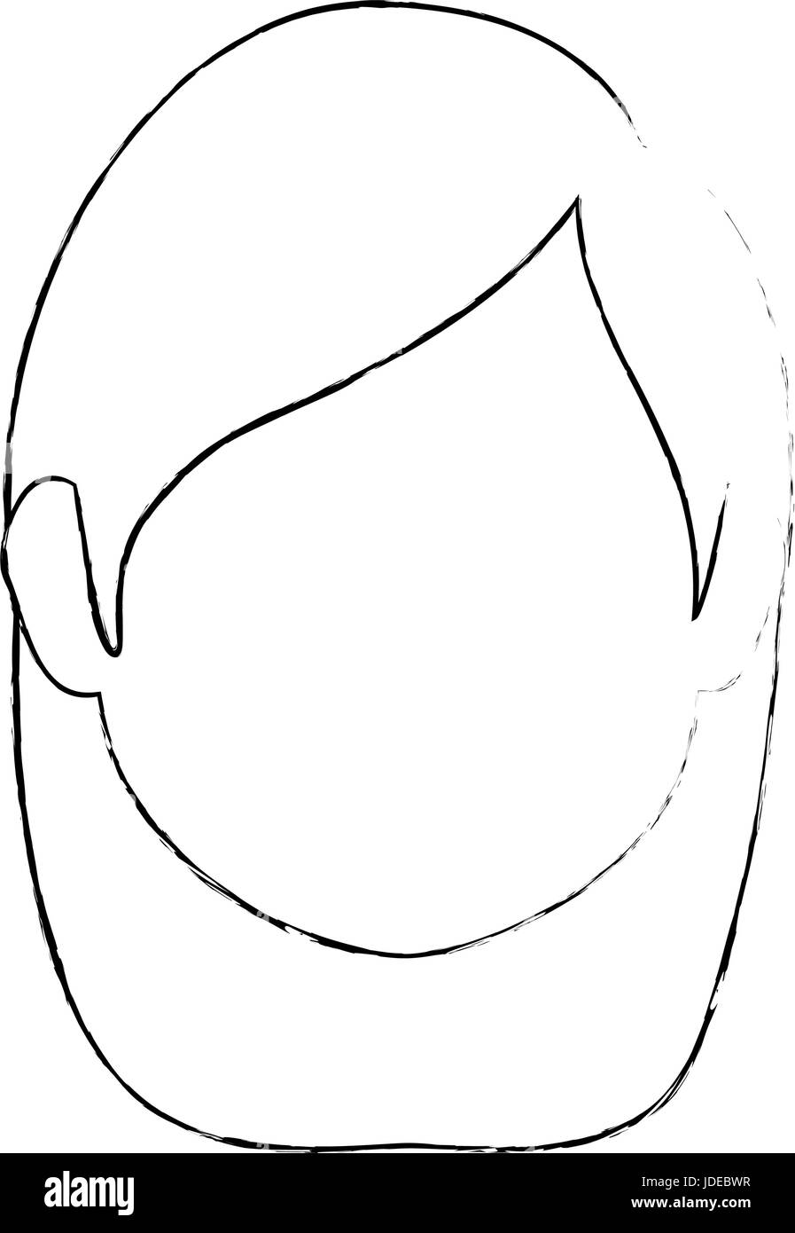 woman faceless head Stock Vector Image & Art - Alamy