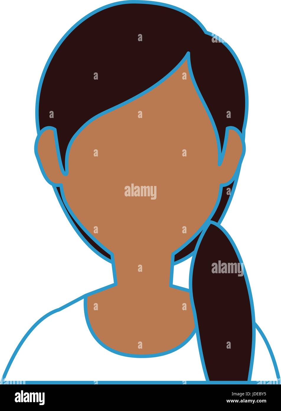 woman faceless head Stock Vector Image & Art - Alamy