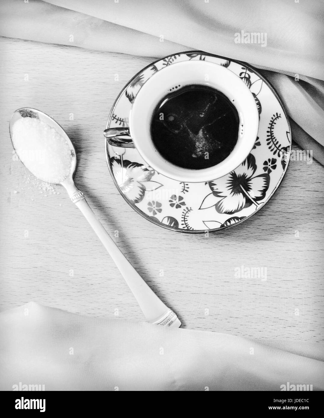 Cold coffee drinks Black and White Stock Photos & Images - Alamy