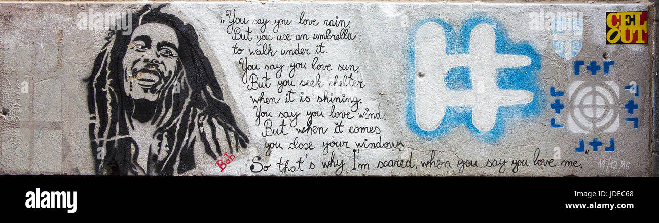 Street art by unidentified artist. Melbourne's graffiti management plan ...