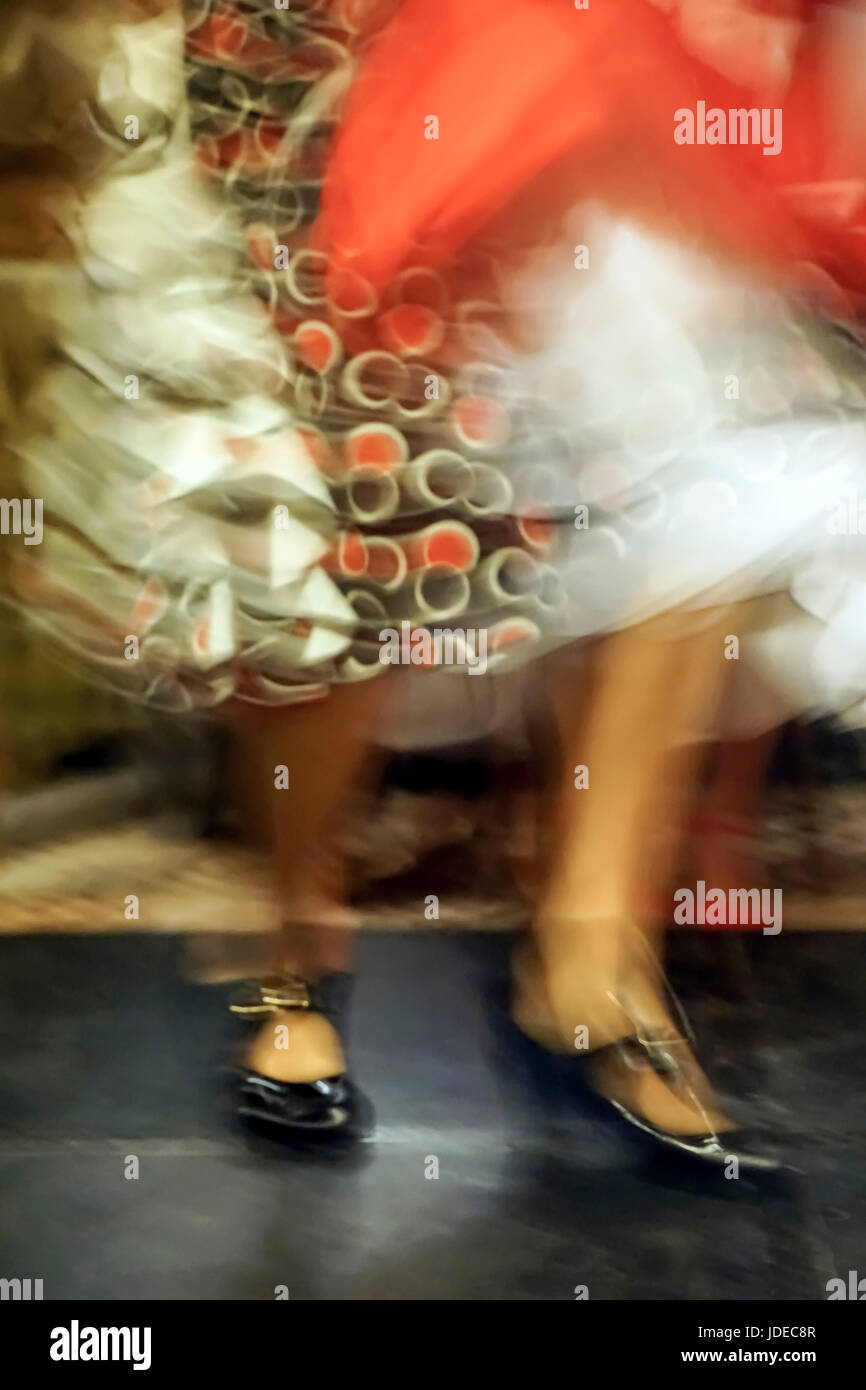 Flamenco dancer legs and feet in motion Stock Photo - Alamy