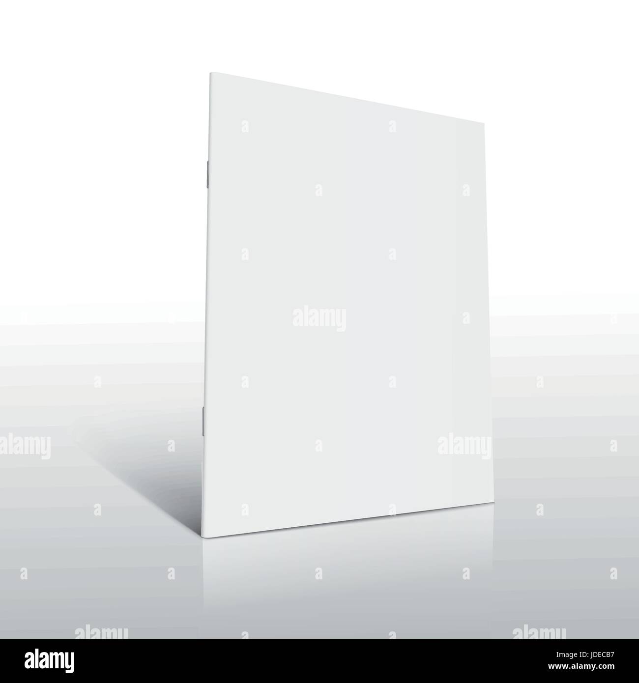 blank left tilt standing brochure 3d illustration, can be used as ...