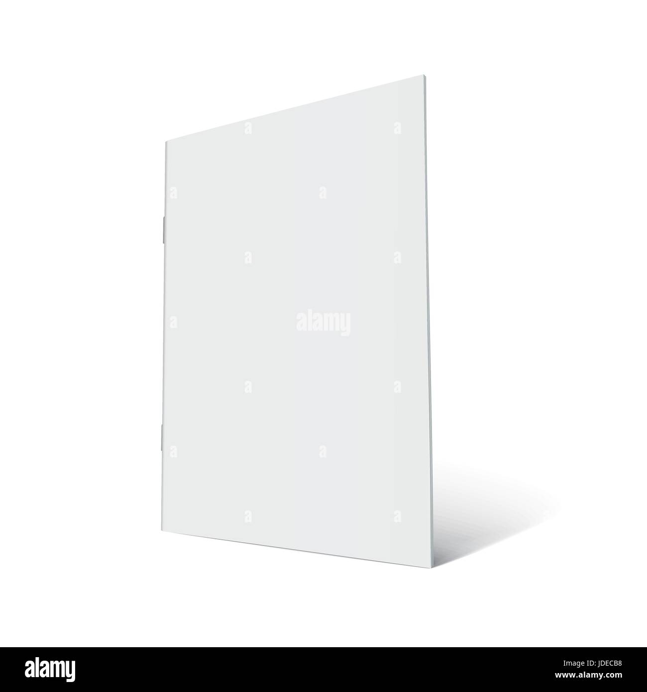 blank right tilt standing brochure 3d illustration, can be used as ...