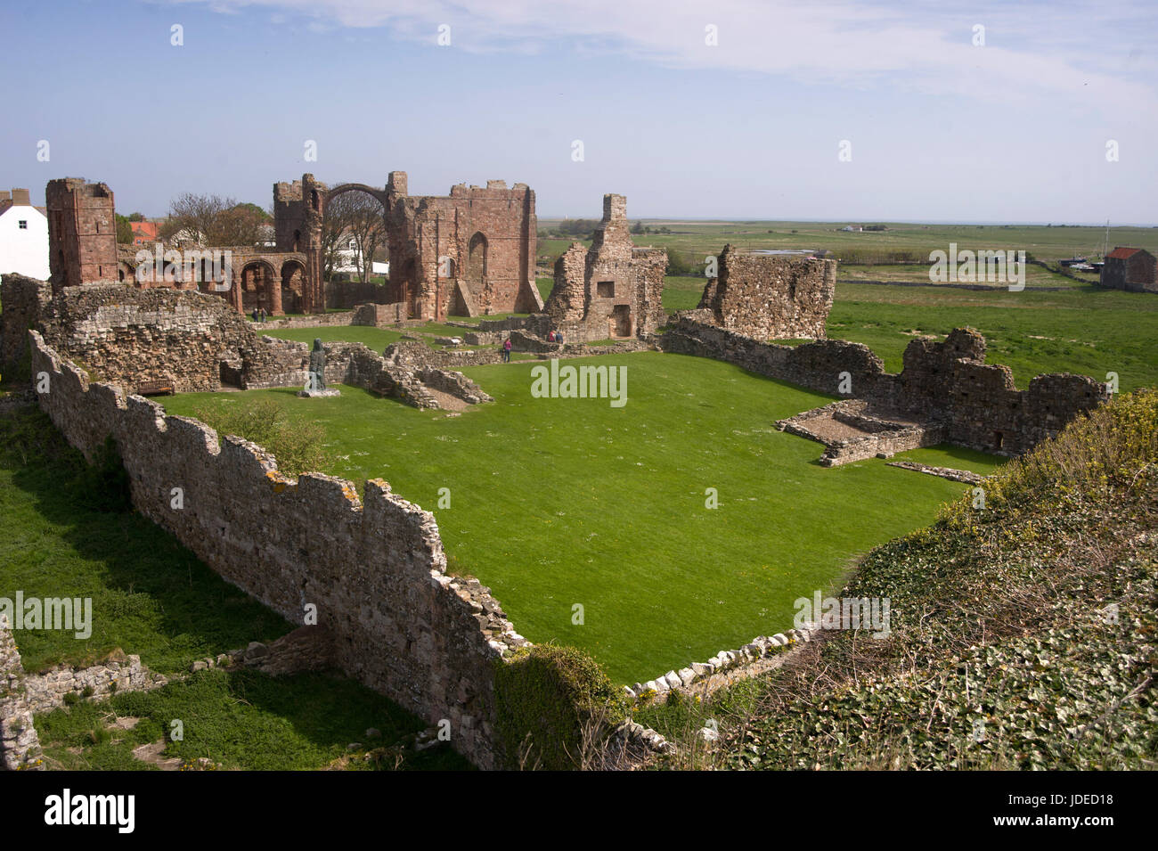 Lindisfarne Priory on Holy Island Stock Photo - Alamy