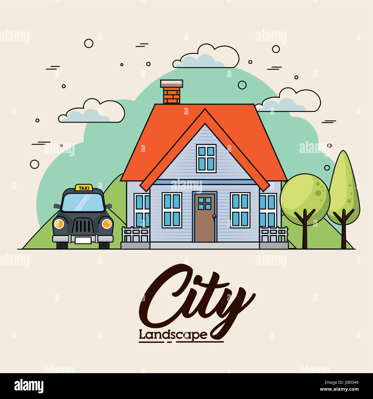 City landscape design Stock Vector Image & Art - Alamy
