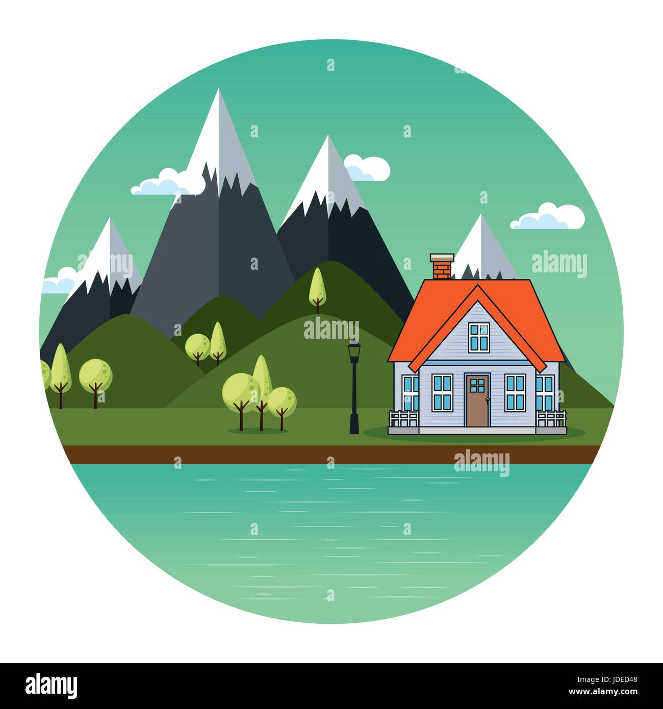 Country house icon Stock Vector Image & Art - Alamy