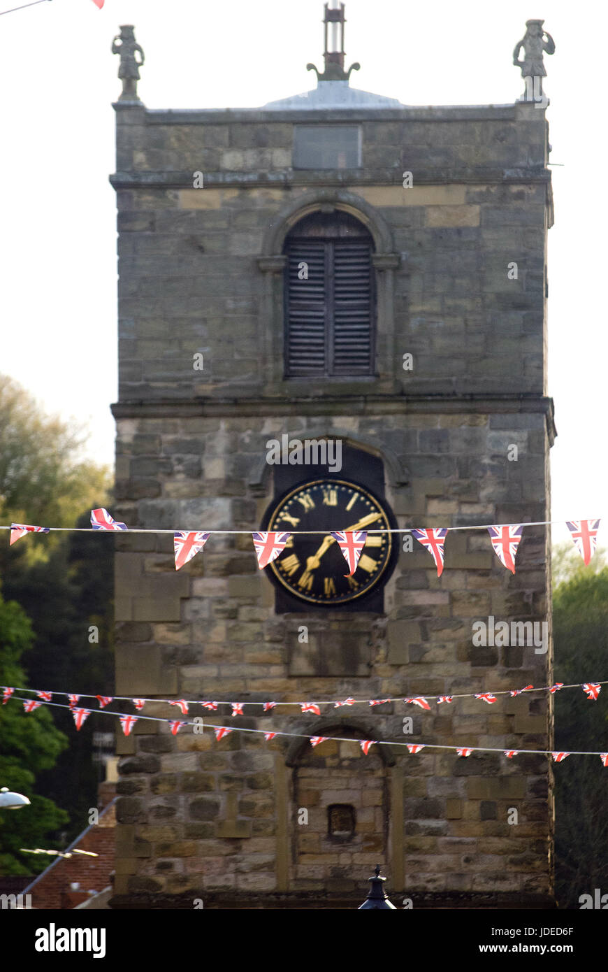 Clock tower, Morpeth, Northumberland Stock Photo - Alamy